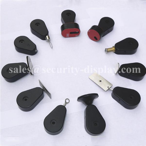 Quality Drop-shaped Retractable Anti Theft Security Cable Pull Box Recoiler for sale