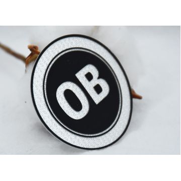 Quality Round Soft Iron On Tatami Patch Custom Clothing Patch With Hot Melt Glue for sale