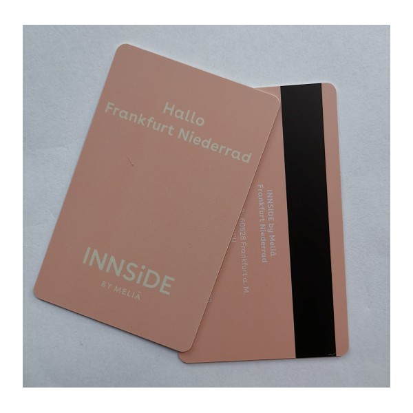 Quality Printed Magnetic Strip Card PVC Material Hotel Door Key 0.76mm Thickness for sale