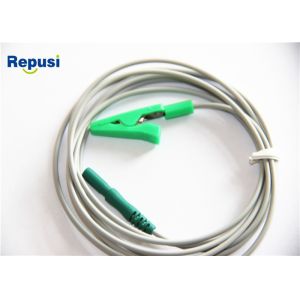 Quality Non-Sterile Alligator Clip Leads Wire With Touchproof Connector 150m Length for sale