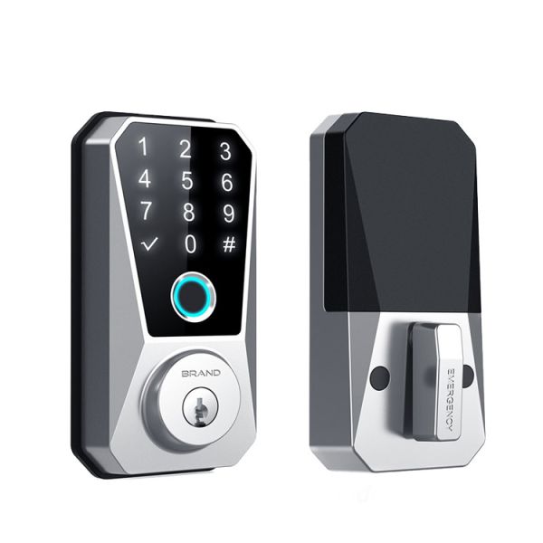 Quality Steel Door Wifi Hotel Smart Door Lock with Fingerprint Recognition and Key Control for sale