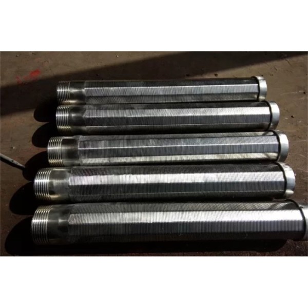 Quality 304 Stainless Steel Screen Pipe 114mm V Wire Threaded Coupling Pipe for sale