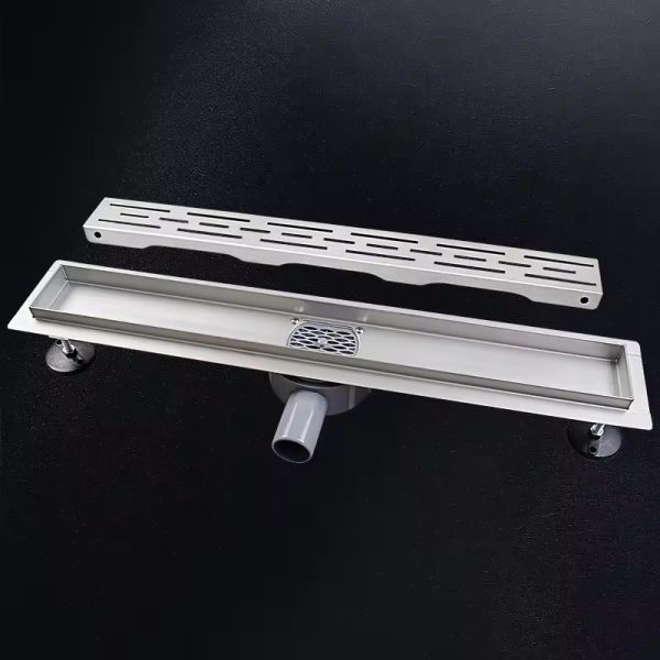 Quality Long Floor Usage 304 Stainless Steel Linear Floor Drain with Different Cover Channel for sale