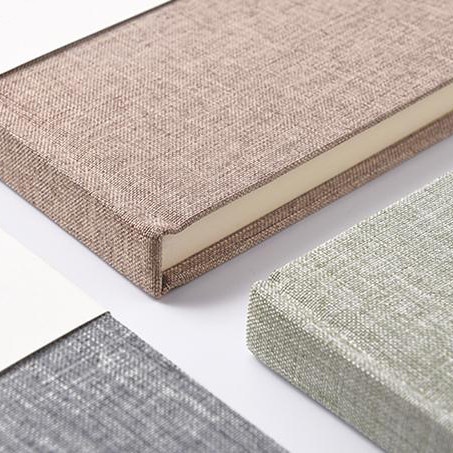Quality Cloth Fabric Hardcover Journal Printing Planner Custom Hardbound Notebook for sale