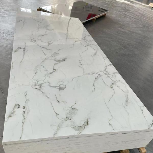 Quality Glossy/Matt PVC Marble Sheet For Interior Decoration for sale