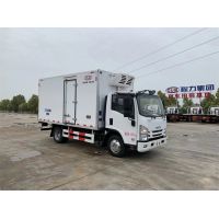 Quality 130hp Isuzu Refrigerated Truck Cargo Van Truck 4x2 Frozen Food Trucks for sale