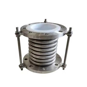 Quality SS304 PTFE Lined Stainless Steel Exhaust Bellows Expansion Joint for sale