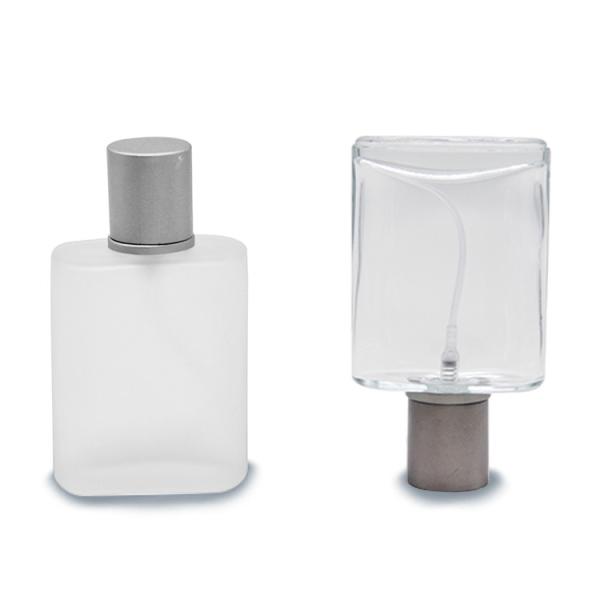 Quality Custom Square Perfume Bottle 30ml 50ml 100ml Clear Color Perfume Glass Bottles for sale