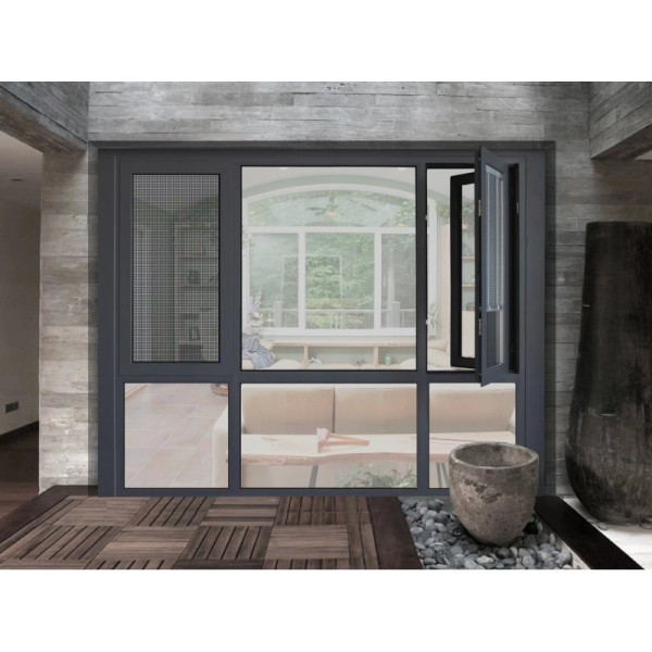 Quality Customizable Soundproof / Insulated Aluminum Casement Windows for Office Buildings for sale