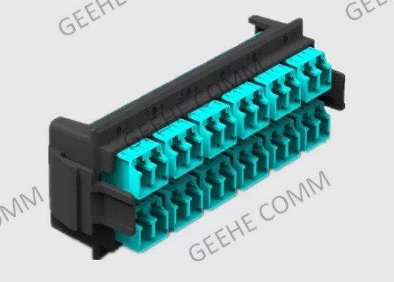 Quality Front Facing Multimode OM3 100G MTP To LC HD Patch Panel for sale
