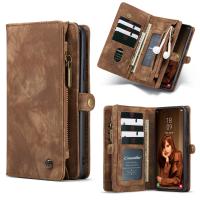 Quality Luxurious Leather Zipper Magnetic Wallet Card Mobile Phone Case Samsung S22 Plus for sale