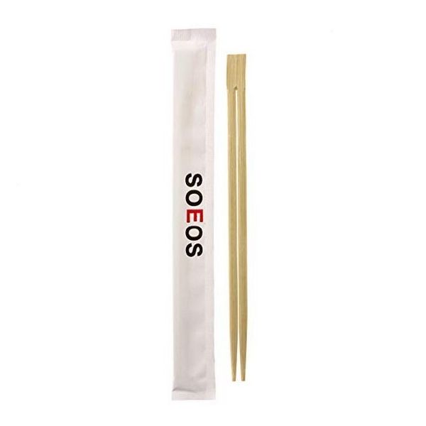 Quality Disposable Chopsticks Sleeve for Caterers Canteens Korean Logo Bamboo Twins Sushi Bag for sale