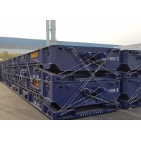 Quality 50 ft Flatbed Container Trailers / Gooseneck Mafi Roll Trailer for sale