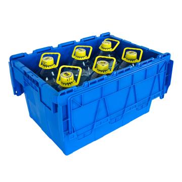 Quality Heavy Duty Logistic Nestable Stackable Plastic Storage Moving Boxes with Folding for sale