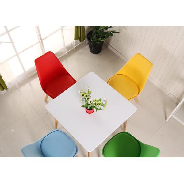 Quality Linen Husk Genuine PU Dining Chair With Curved Backrest Design for sale