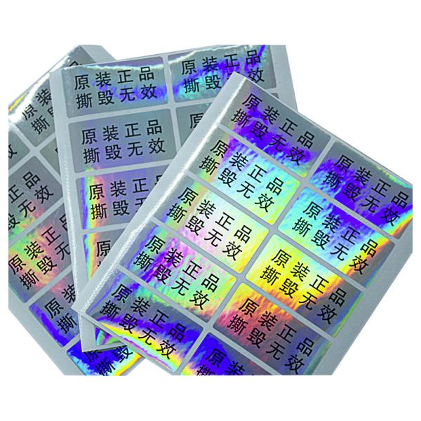 Quality Anti Counterfeit CMYK Color Tamper Evident Security Labels for sale