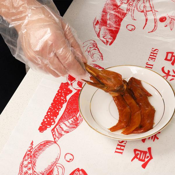 Quality Transparent Disposable Food Safe Gloves Customized Thickness And Exclusive for sale