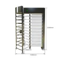 Quality SUS304 Employee Entrance Turnstile Gate , Automatic Full Body Turnstile for sale