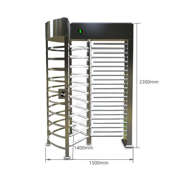 Quality SUS304 Employee Entrance Turnstile Gate , Automatic Full Body Turnstile for sale