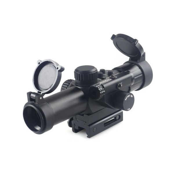 Quality Fingertip Adjustment Kandar or OEM 4x25IR M6 Scope with 80-100 Eye Relief for sale