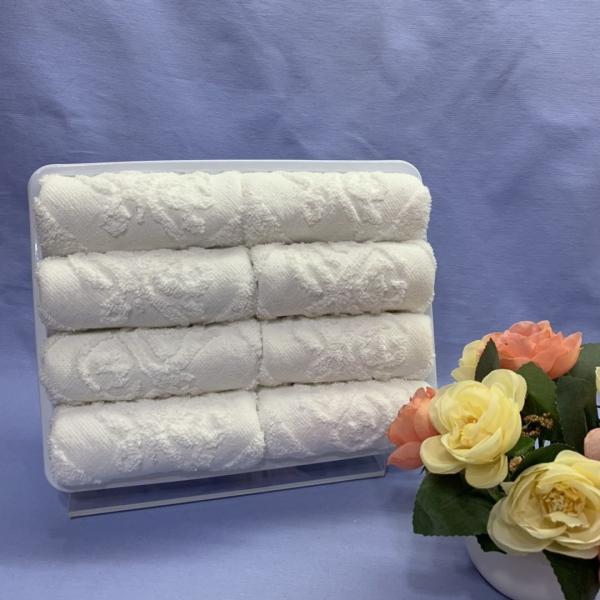 Quality Bleached Jacquard Hand Towels for sale
