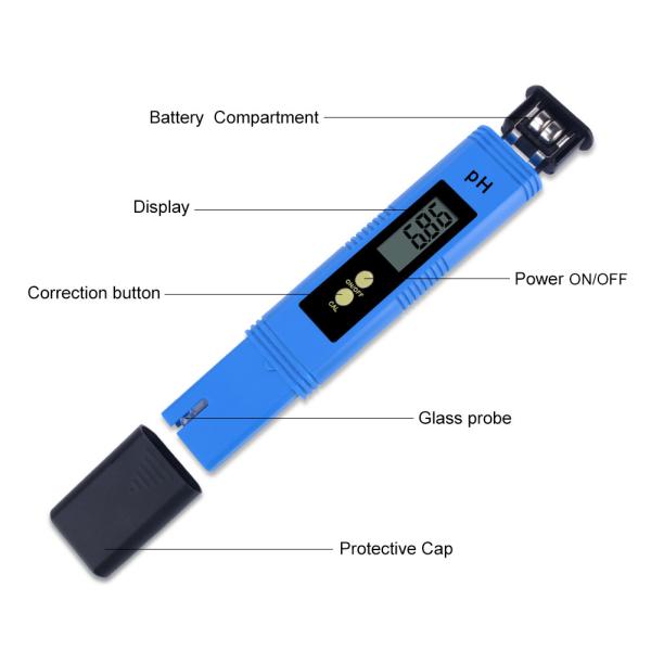 Quality LR44 Batteries LCD Pen Aquarium Pool Digital PH Meter for sale