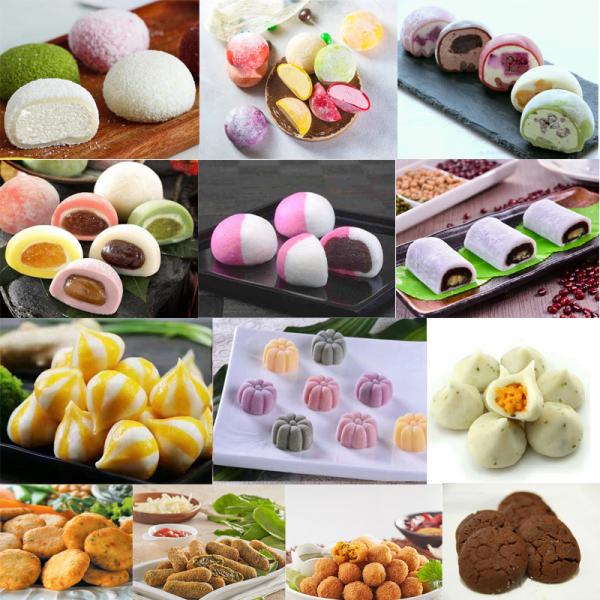 Quality P180 Automatic Mochi Ice Cream Maker Ball Forming Automatic Encrusting Machine for sale