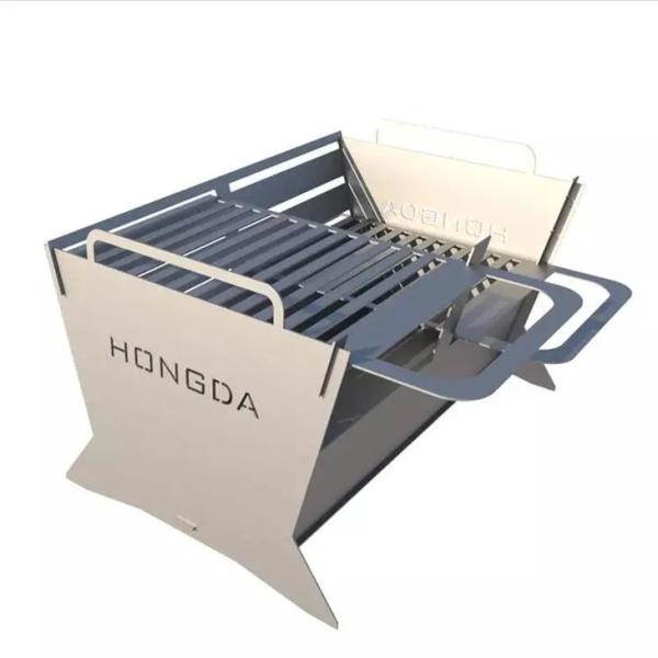 Quality Wood Burning Foldable Camping Outdoor Steel Fire Pits Barbecue Charcoal Grill for sale