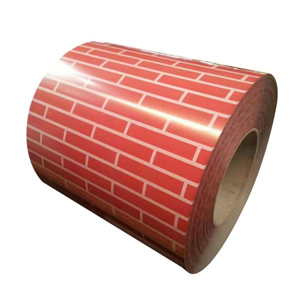 Quality Red Coated PPGL Galvanized Steel Coil 1050mm Zinc Coating for sale