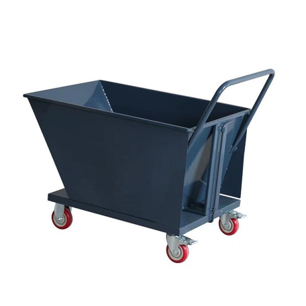 Quality Highly Efficient Steel Metal Self Tipping Bin Automatic Dumping Trash Can for sale