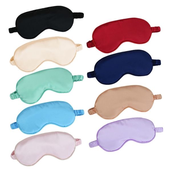 Quality Halfmoon 22 Momme 100 Mulberry Silk Sleep Mask Night Use for sale