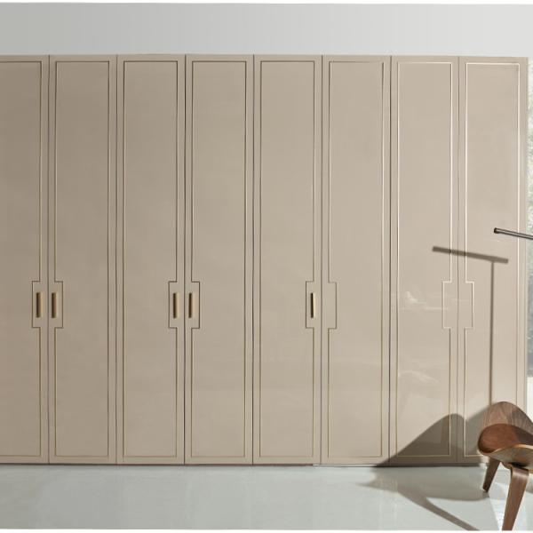 Quality Acrylic Face Modern Wardrobe Closets Modern Clothes Cabinet With Drawers for sale