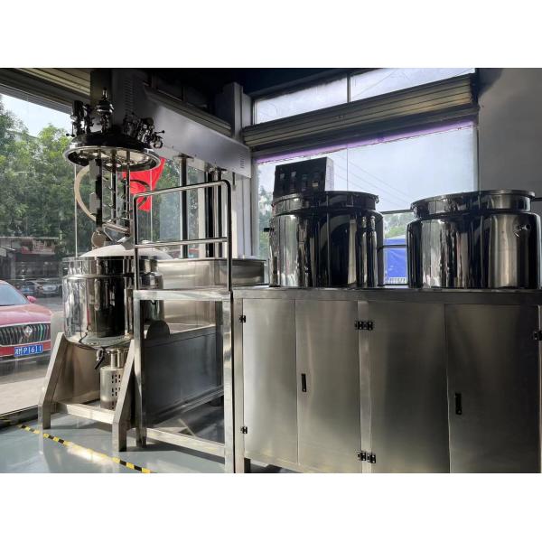 Quality SUS304 SUS316 Vacuum Mixer Homogenizer , Leakproof Cosmetic Manufacturing for sale