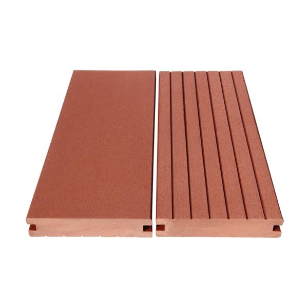 Quality Cedar Look Outside Solid Composite Deck Boards Anti UV 140*30mm for sale