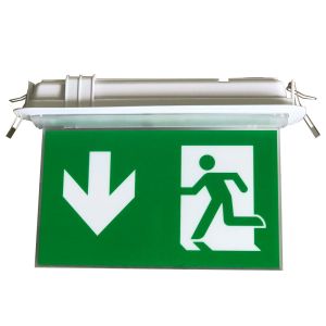 Quality Energy Saving LED Rechargeable Emergency Exit Sign Ni-Cd Battery Emergency Exit for sale