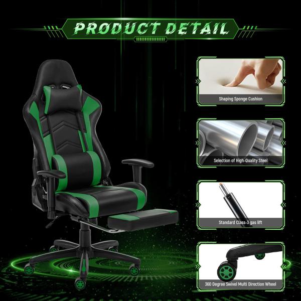 Quality High Back Ergonomic Computer Racing Chair 300 Pounds Maximum Weight Recommendati for sale