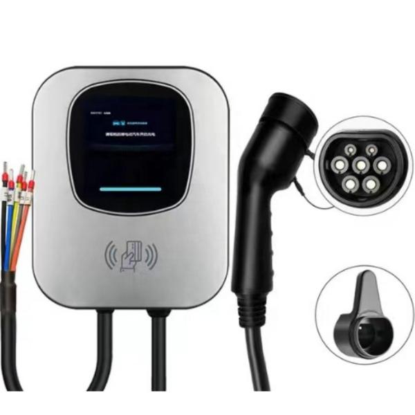 Quality 11KW 3 Phase 7KW 1 Phase 22KW Type2 Type1 Wallbox EV Charger With 5m Cable IP65 Grade for sale