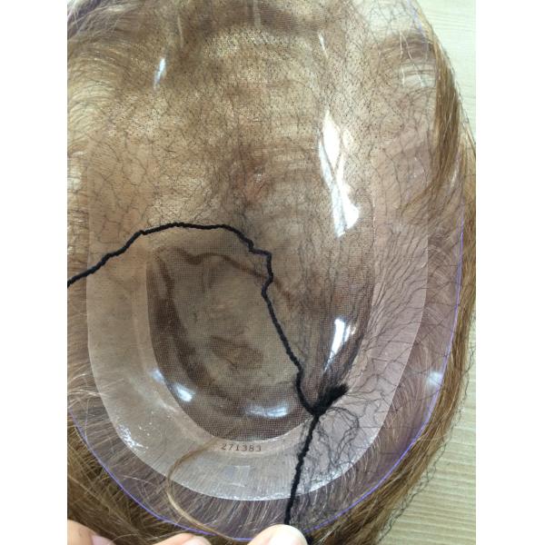 Quality Lace Custom Hair System 3/4 Full Cap Toupee Hair Piece Natural for sale