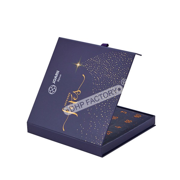 Quality Advent Beauty Boxes Cosmetic Shipping Boxes With 24 Slots For Holiday Gifts for sale