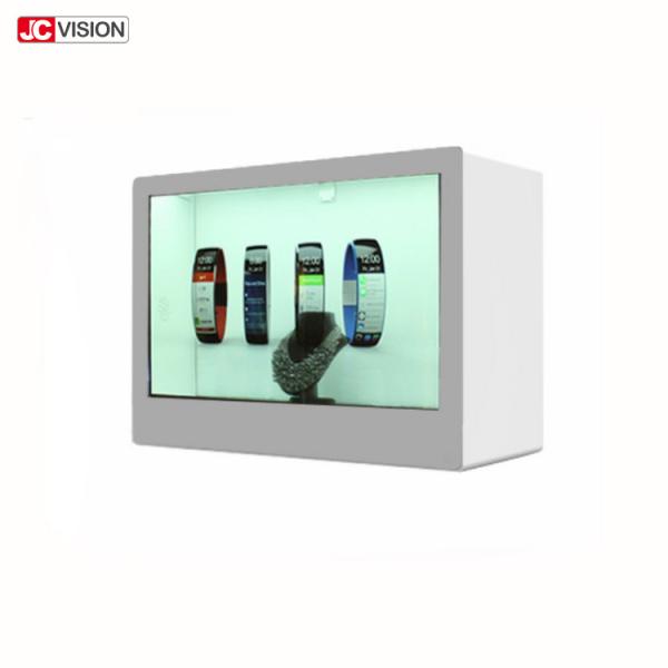 Quality 1920x1080 FHD Transparent LCD Display Case 5ms Transparent Touch Screen Showcase for sale