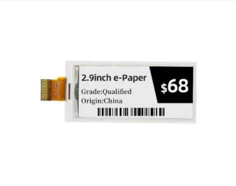 Quality 2.9 inch Tri-Color E Ink Display Fast Refresh, Zero Static Power, Perfect for for sale