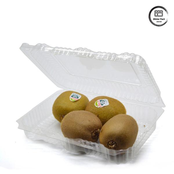 Quality Custom Kiwi Disposable Plastic Clamshell Fruit Containers Free Sample Available for sale
