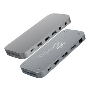 Quality Universal USB 3.0 Type A And C Dual 4K DisplayLink 6050 Docking Station Bulk for sale