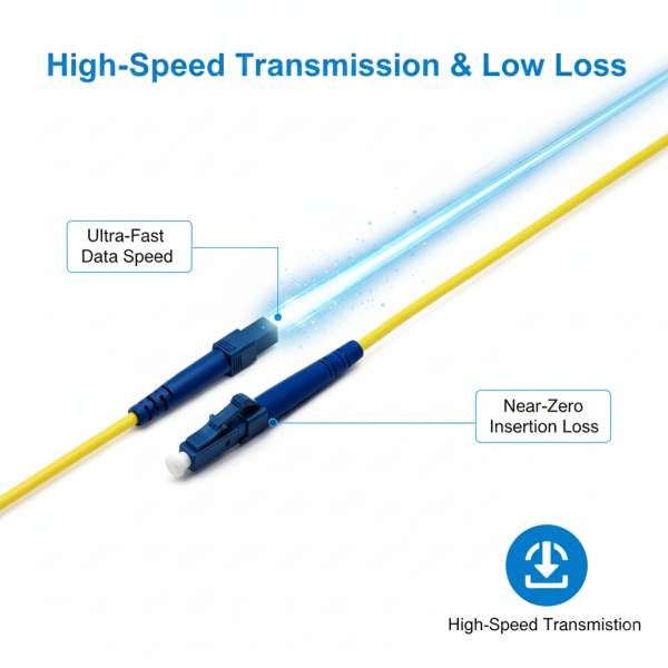 Quality LC-LC Duplex Fiber Patch Cable Single Mode LC/UPC to LC/UPC Optical Fiber Patch for sale