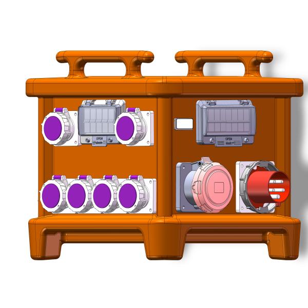 Quality HDPE Cover 18 Channel Orange Distribution Box Leakage Proof for sale