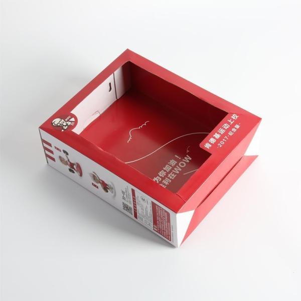 Quality Transparent Window Paper Food Box Packaging Eco Conscious Folding Paperboard for sale