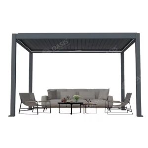 Quality Balcony Rain Proof Motorized Aluminum Pergola For Mansions for sale
