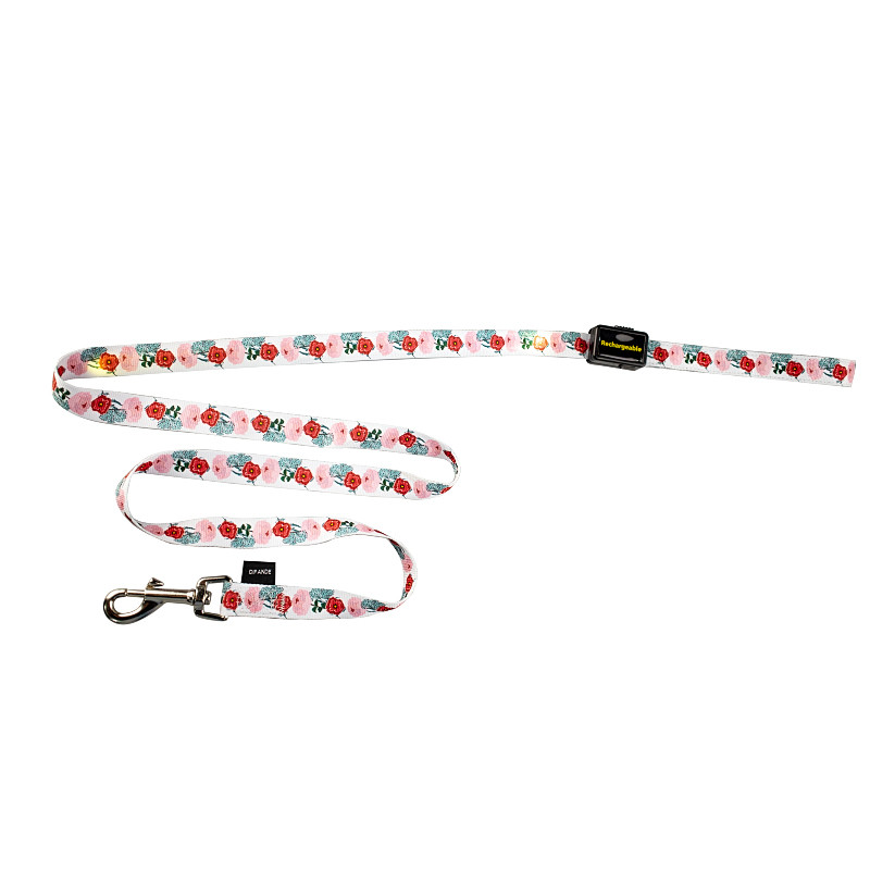 Quality Led Luminating Pet Traction Rope Rechargeable Dog Harness Leash for sale