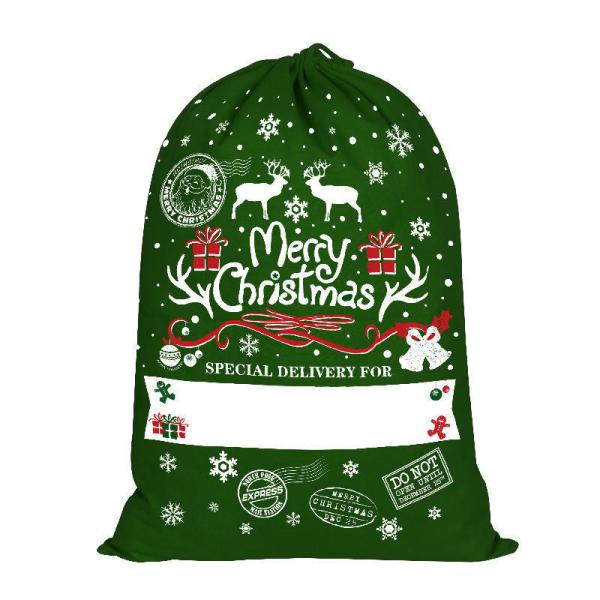 Quality 2023 Drawstring 50x70 Soft Kids Red Santa Sack with Rope All Seasons OEM/ODM Accepable for sale