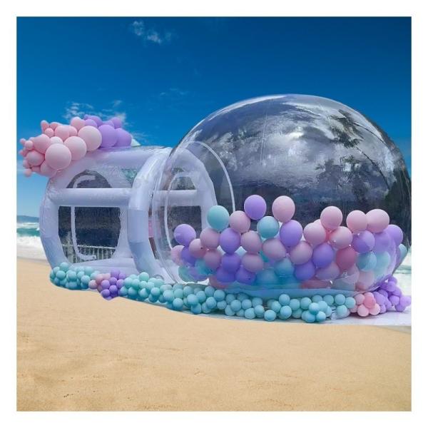 Quality Customized Color Inflatable Bubble House with PVC Material and Durable Design for sale